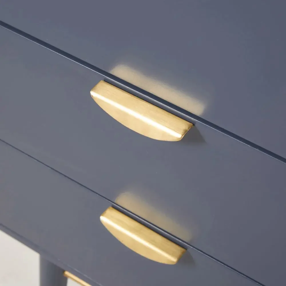 Dark Blue Kitchen Buffets Table Cabinet Living Room Sideboard 2 Doors 3 ...