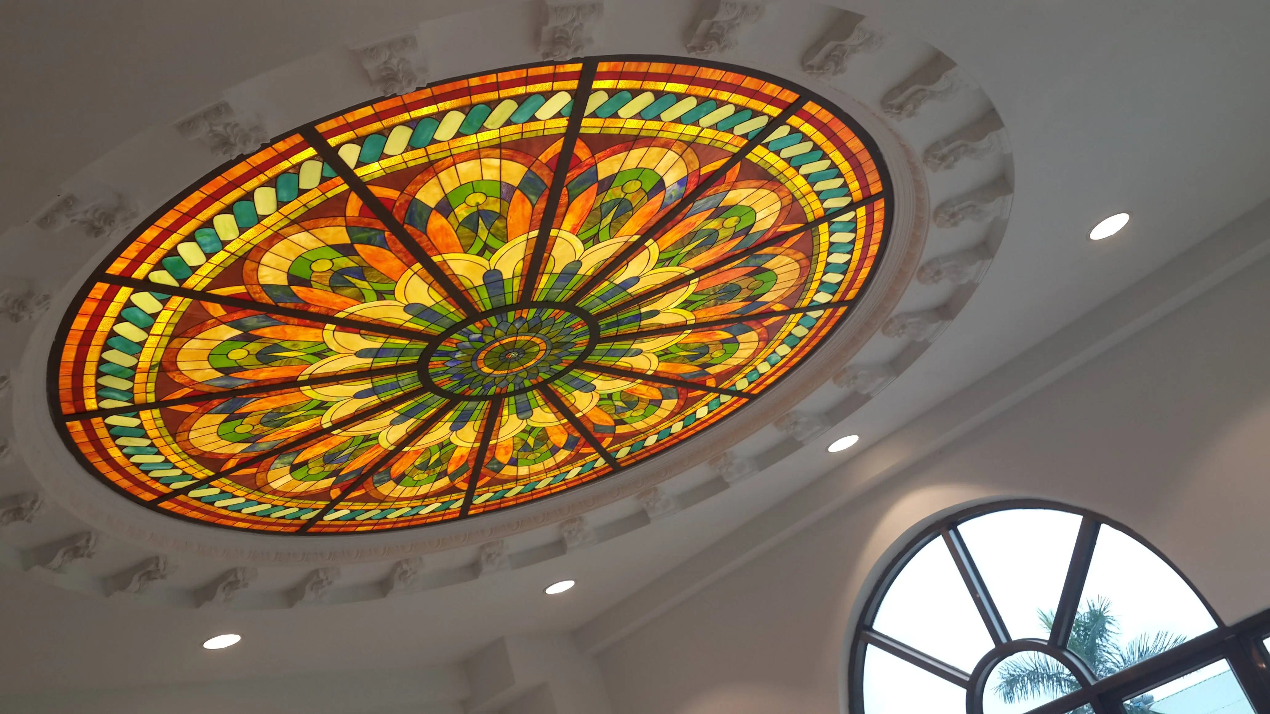 Stained Glass Ceiling Domes - Elegant Home Decor Solutions