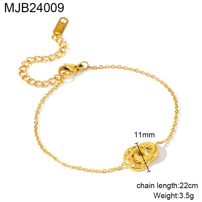 COOL 2024 Anti Tarnish 18K Gold Plated Stainless Steel Trending Designer Italian Charm Fashion ...
