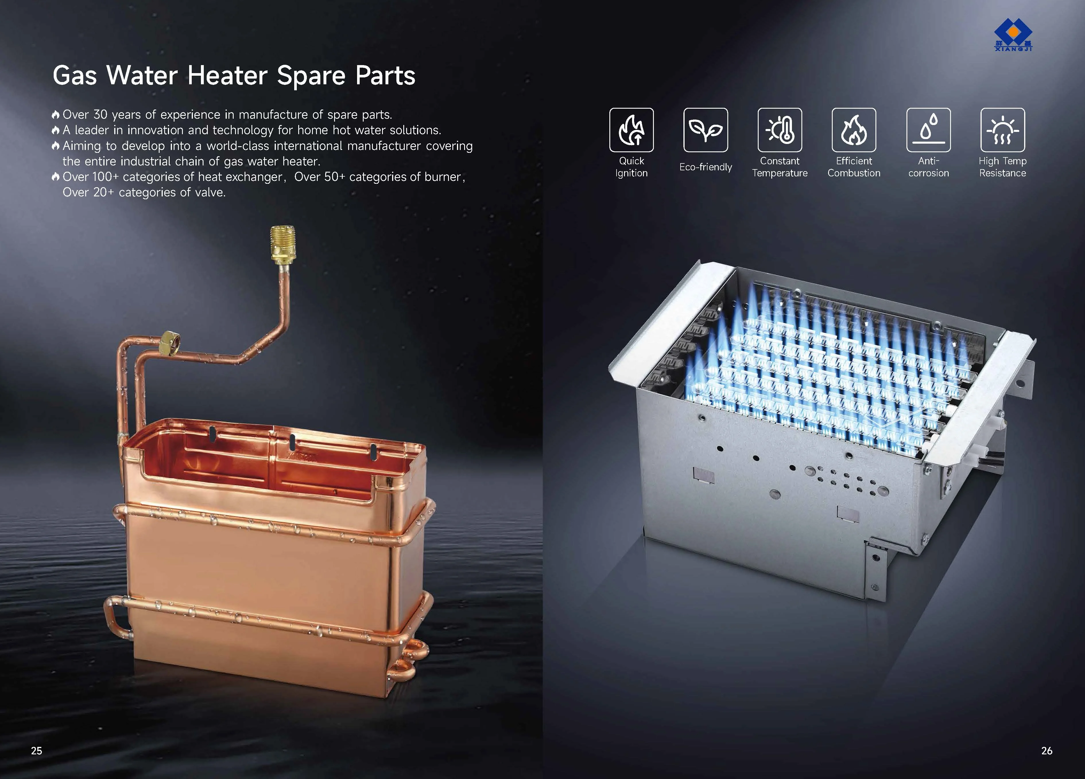 SKD/CKD Gas Geyser Heat Exchanger - Burren Valve Spare Parts