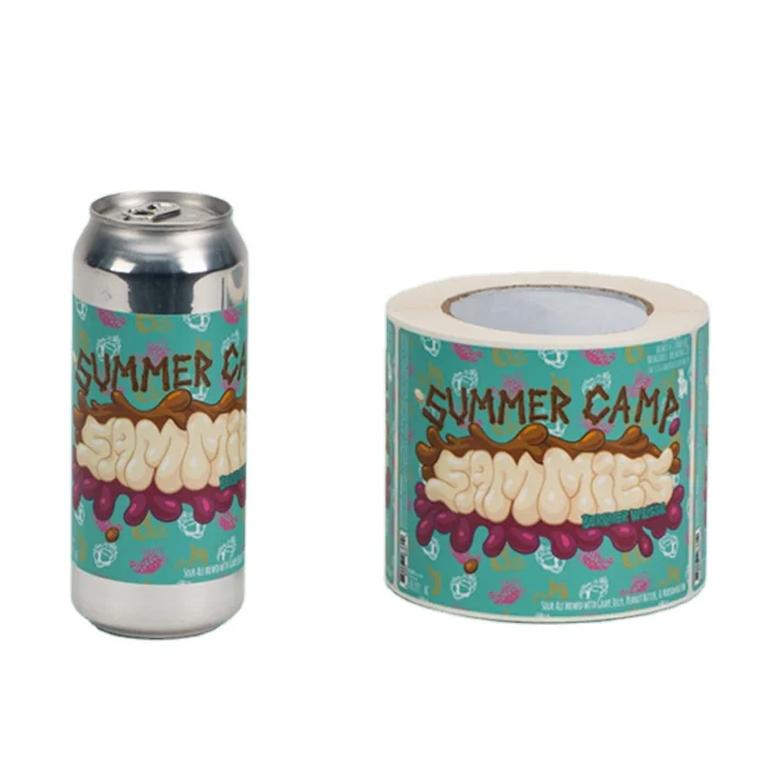 Luxury Premium Quality Custom Waterproof Beer Can Label Large Roll Beer ...
