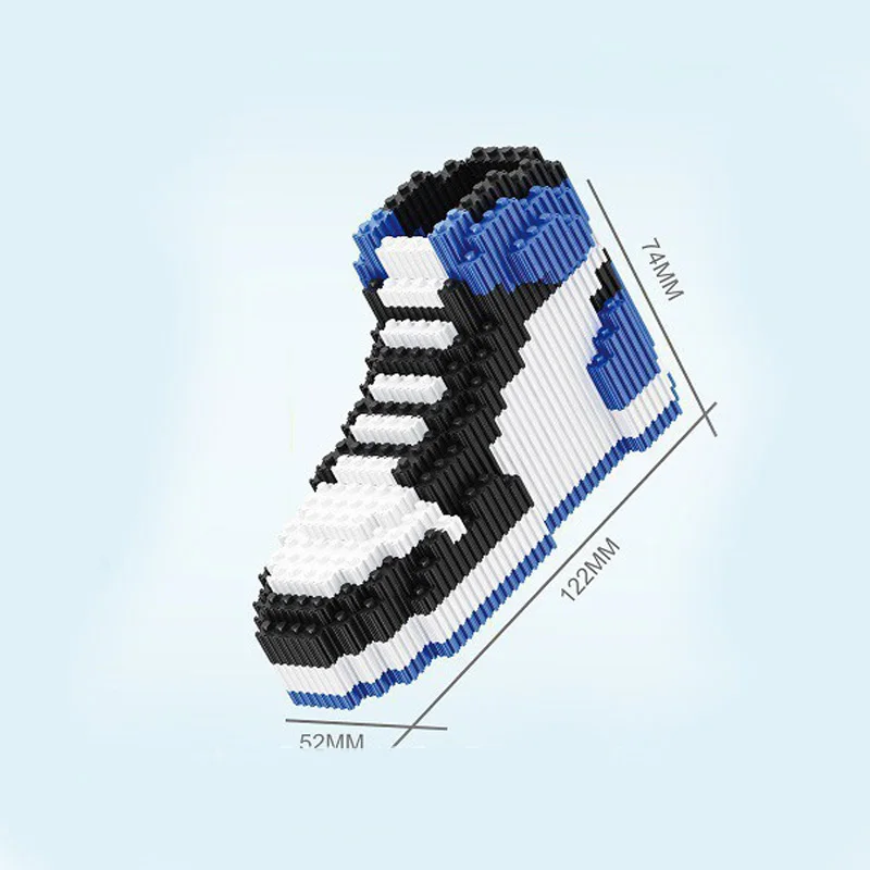 Mini Building Blocks Construction Shoes Toys Diy Diamond Model Building ...