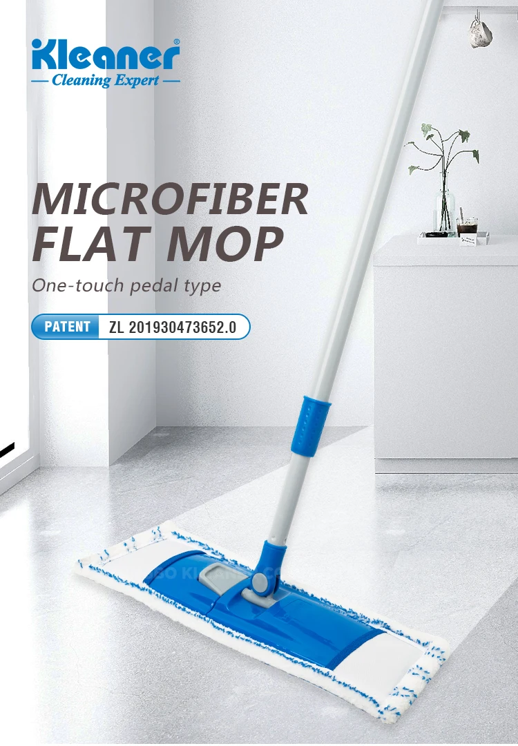 Kleaner Brand Microfiber Flat Floor Mop - Versatile Cleaning Tool for ...
