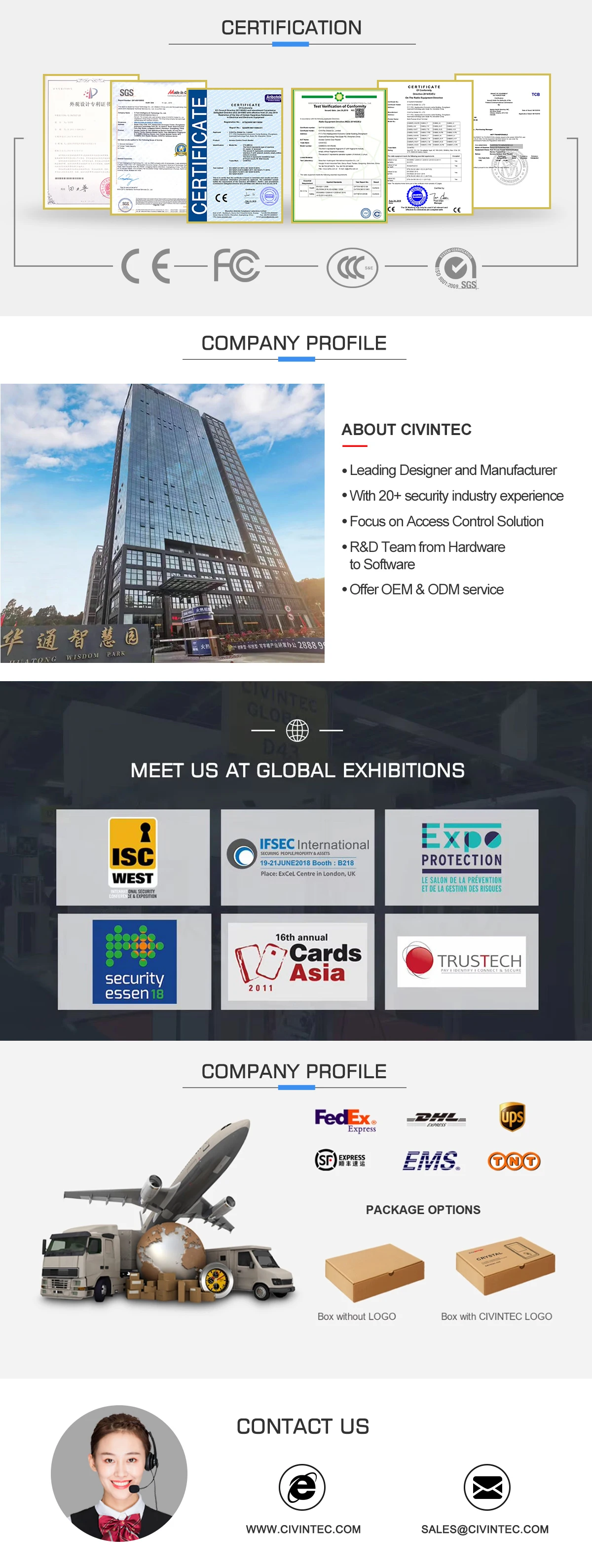 CT9 PRO Waterproof Stand-Alone Proximity Reader and Keypad 125kHz 13 ...