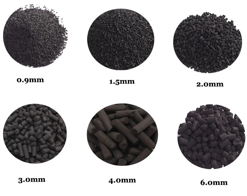PSA Columnar Desulfurized Extrud Carbon Activ - 600~1200 Iodine