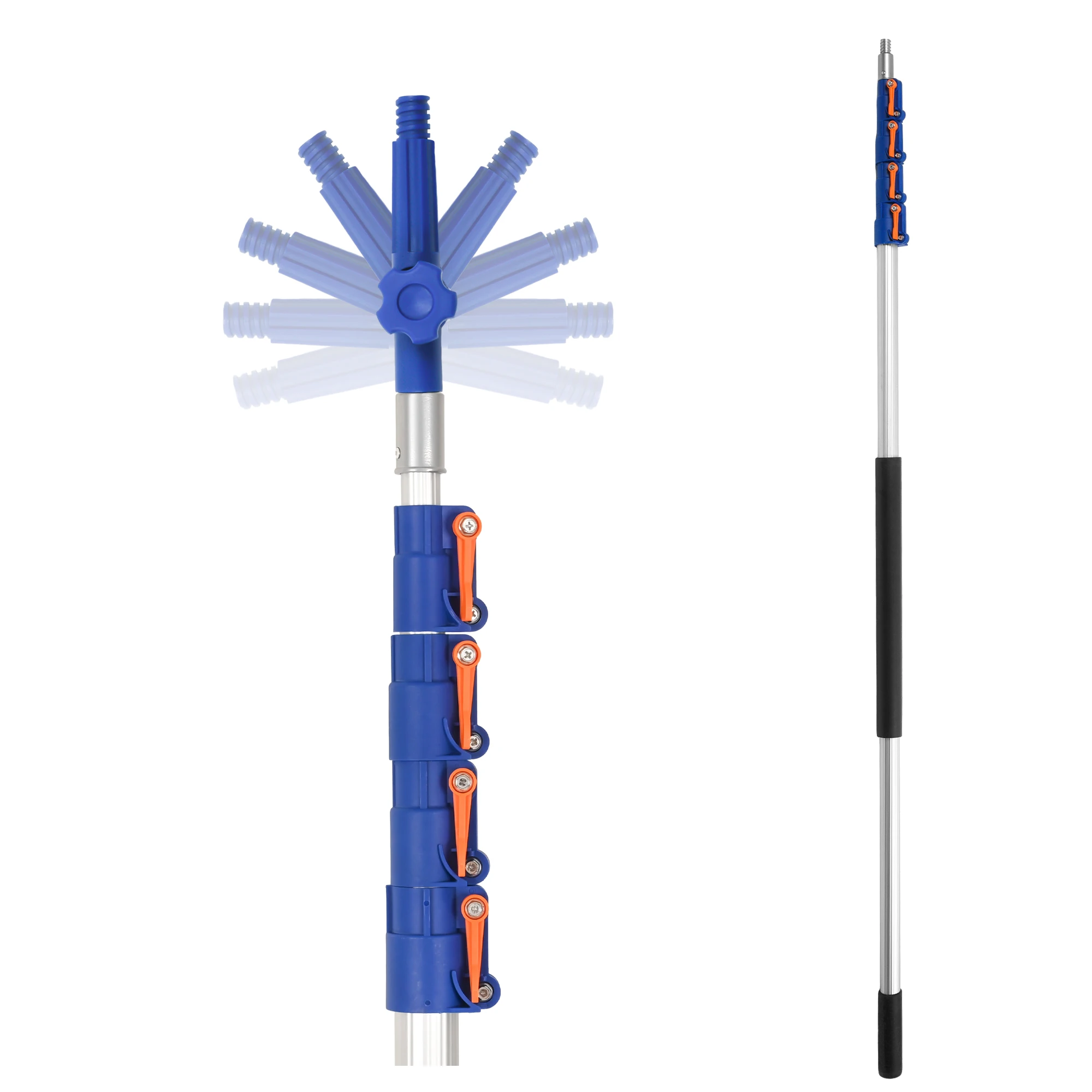 24ft 7m Light Weight Aluminum Telescopic Flip Switch Lock High Reach ...