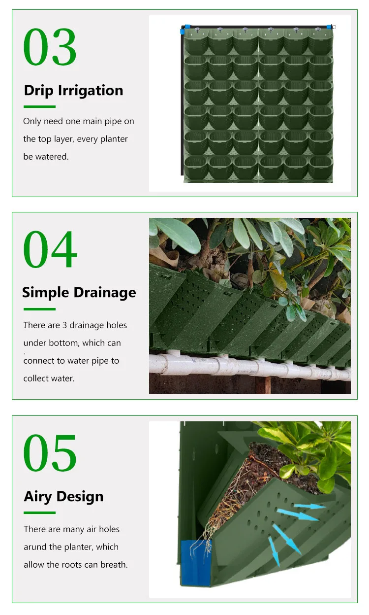 Vertical Garden Ideas Real Plant Wall with Automatic Irrigation ...