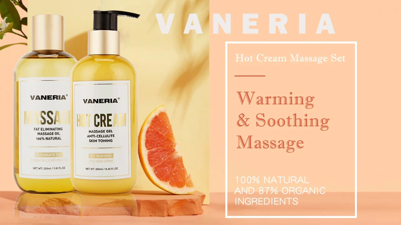 Slimming Oil Vaneria Hot Cream And Oil Set Organic Herbal Firming ...