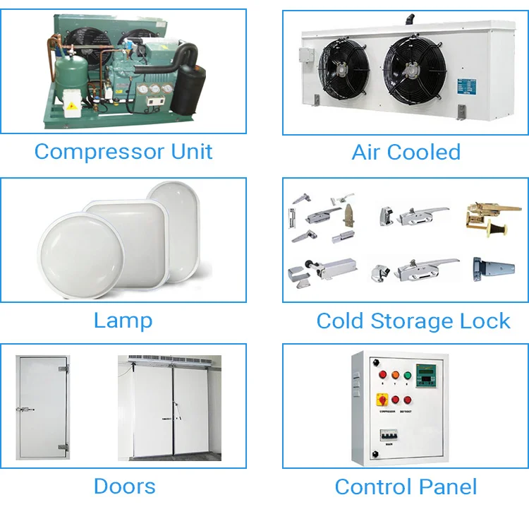 20ft Mobile Container Best Solar Power Cold Storage Room For Fish Meat ...