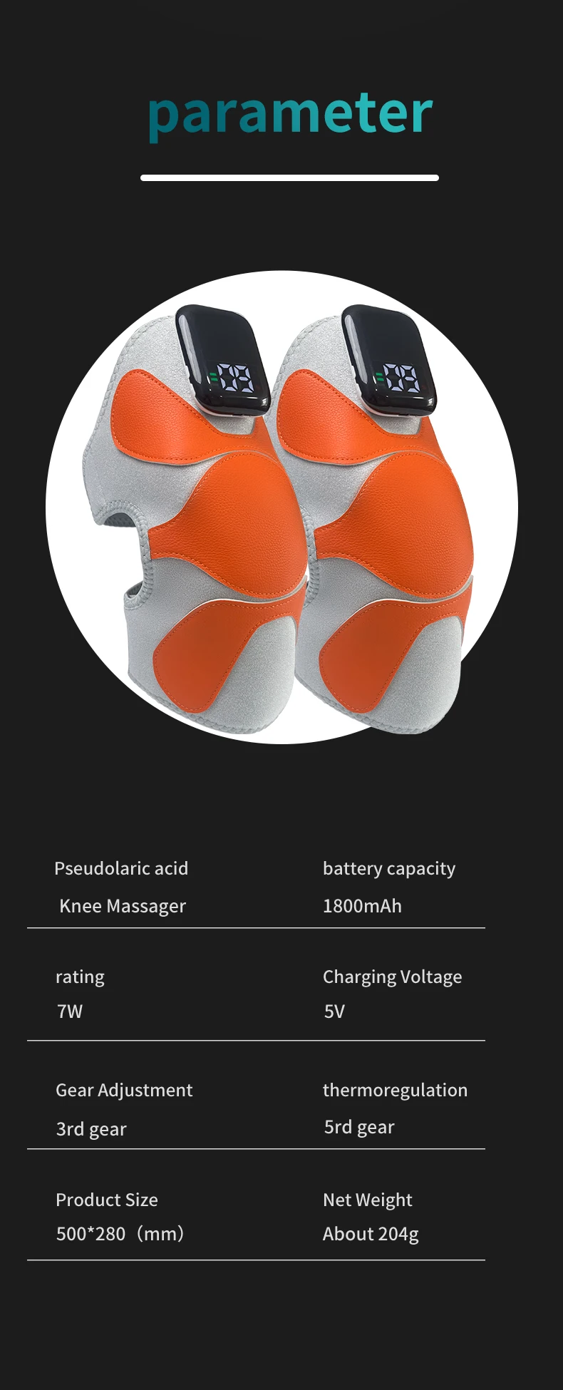 Knee Massage Instrument - Joint Hot Compress & Electrotherapy