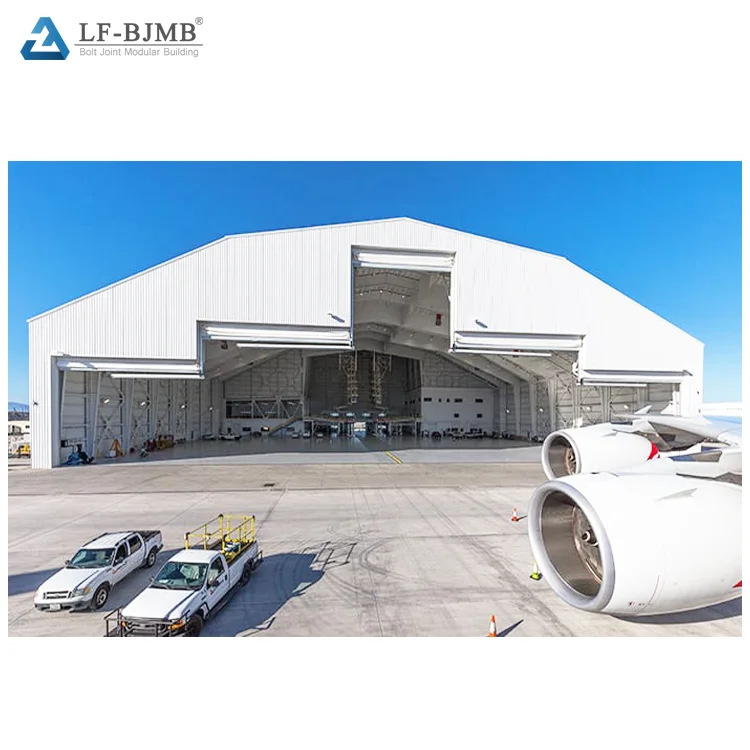 Prefabricated Space Frame Aircraft Hangar Steel Structure Warehouse ...