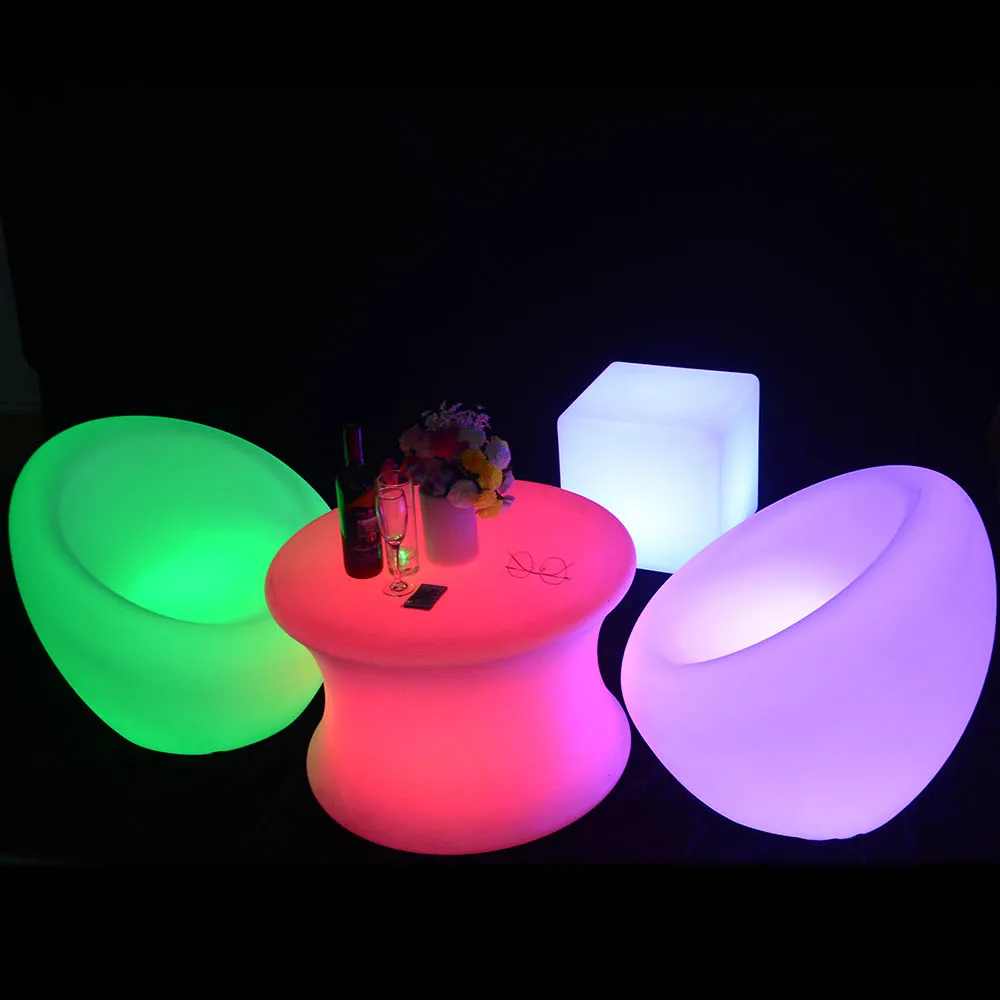 Rgb Color Change Illuminated Light Up Portable Bar Tables Outdoor Led ...