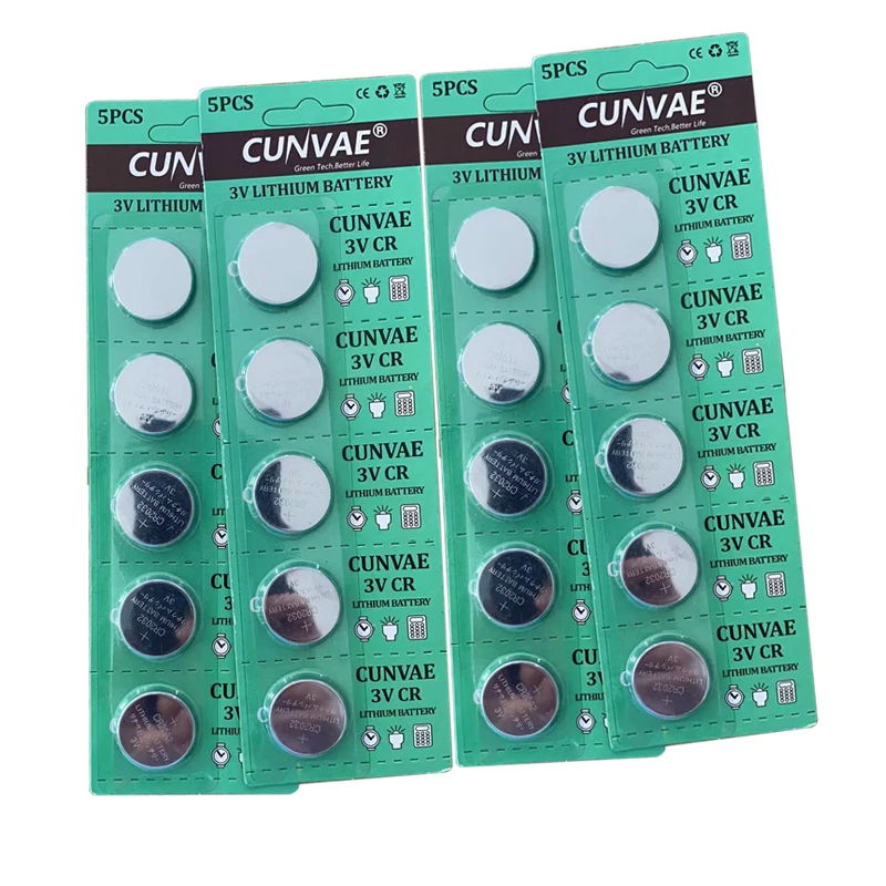 Hot 3V Lithium Coin Cell Battery CR2032 for Remote Control Toys and ...