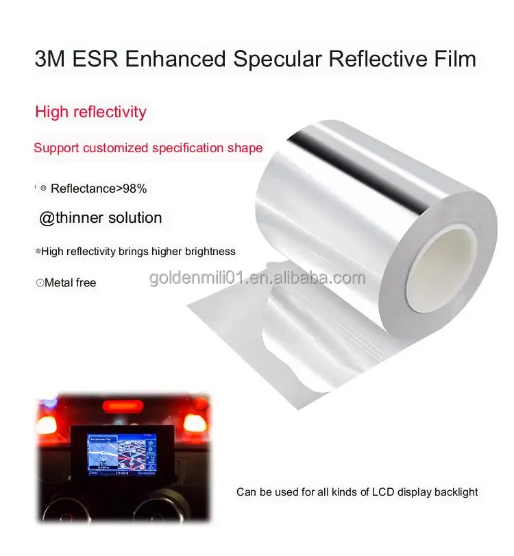 3M Reflective Film - High Reflectivity for LCD Backlights