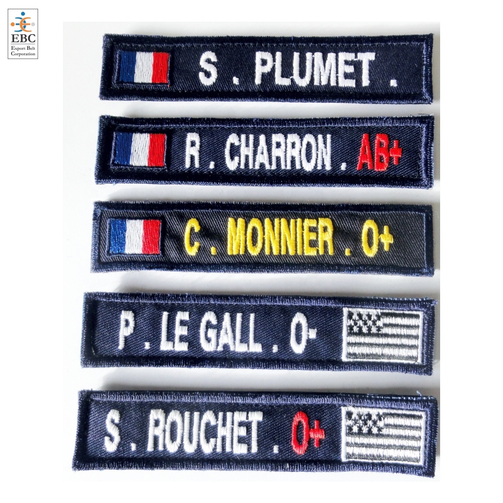 Custom Laser Cut Patch with Embroidered Name Tag