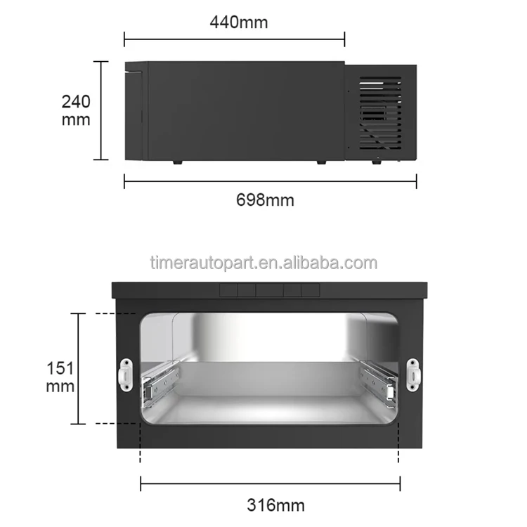 Heavy Duty Overland 30L Camper Van Caravan Truck Outdoor Refrigerator ...