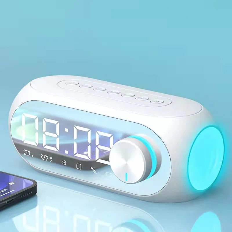 Kingstar Wireless Bluetooth Led Display Clock Portable Radio Speaker ...