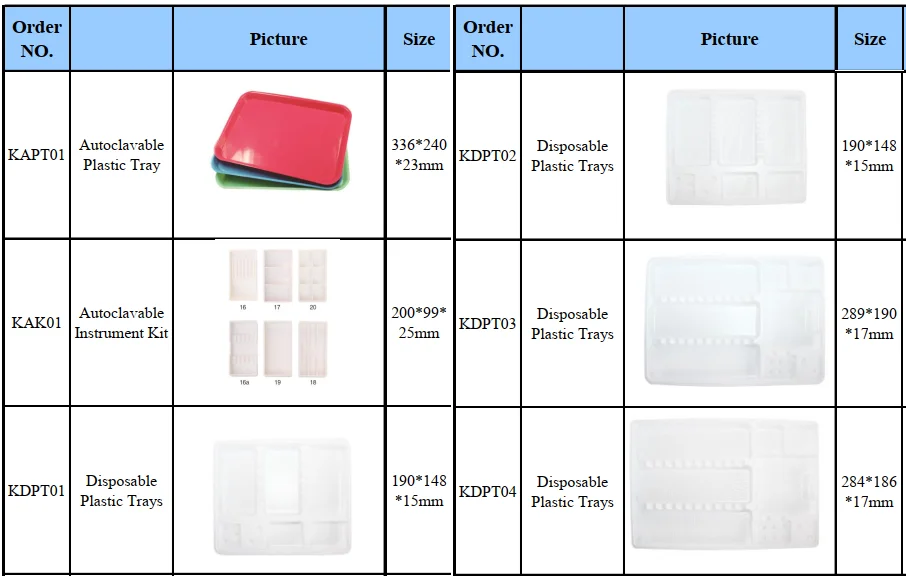 Dental Disposable Plastic Tray Instrument Tray 190*148 *15mm - Buy ...
