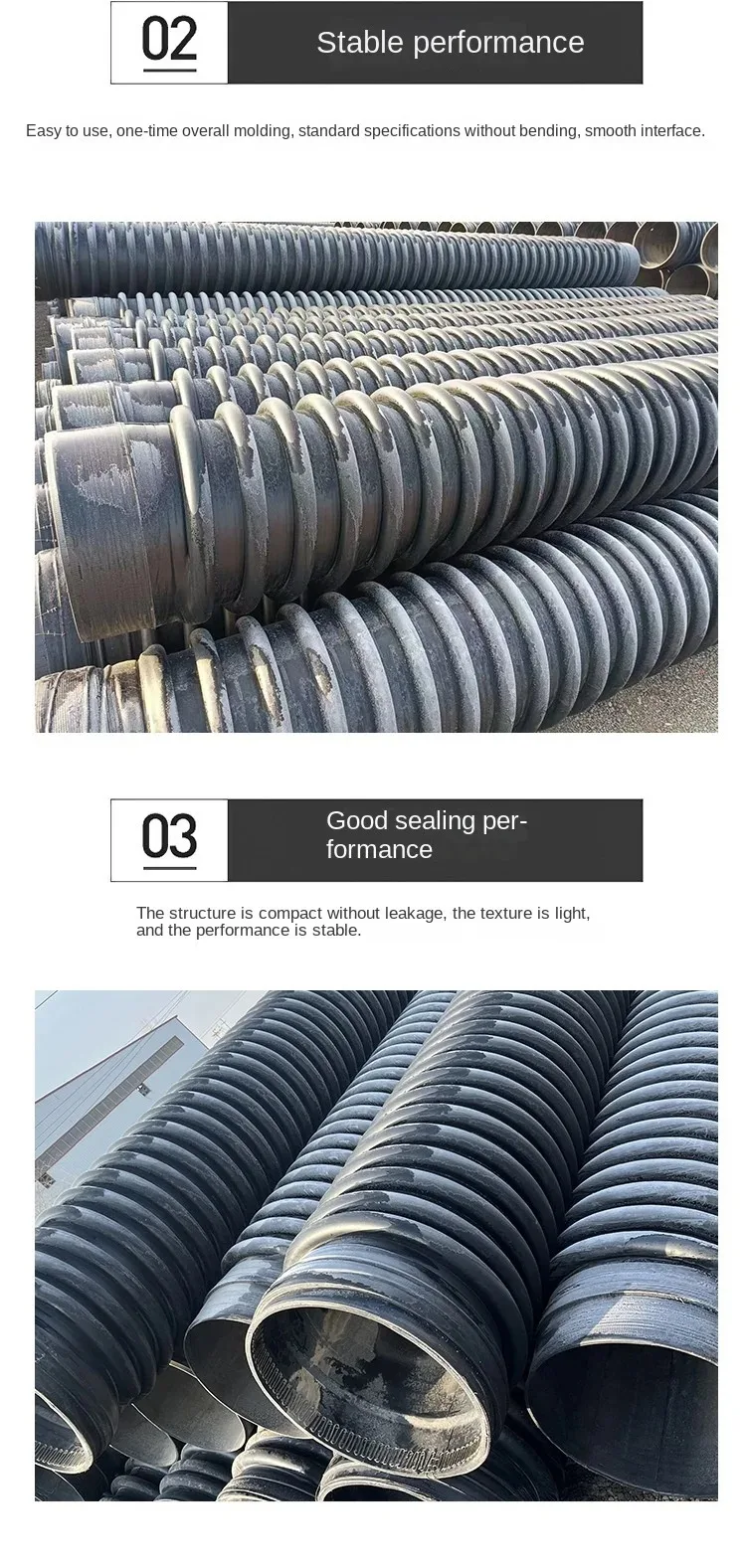 Hdpe Manufacturer Carat Tube Hdpe Sewer Pipe Corrugated Pipe Krah Pipe ...