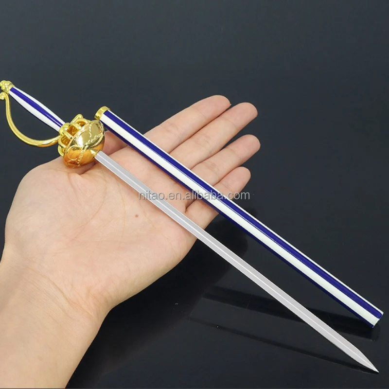 Japan Anime One Piece Cavendish Mini Sword - 26cm Zinc Alloy
