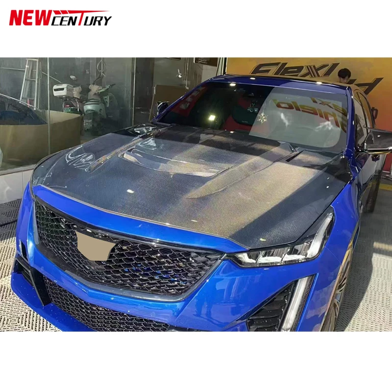 CT5 Carbon Fiber Hood for 2020 Cadillac CT5 Modified V-type Carbon ...
