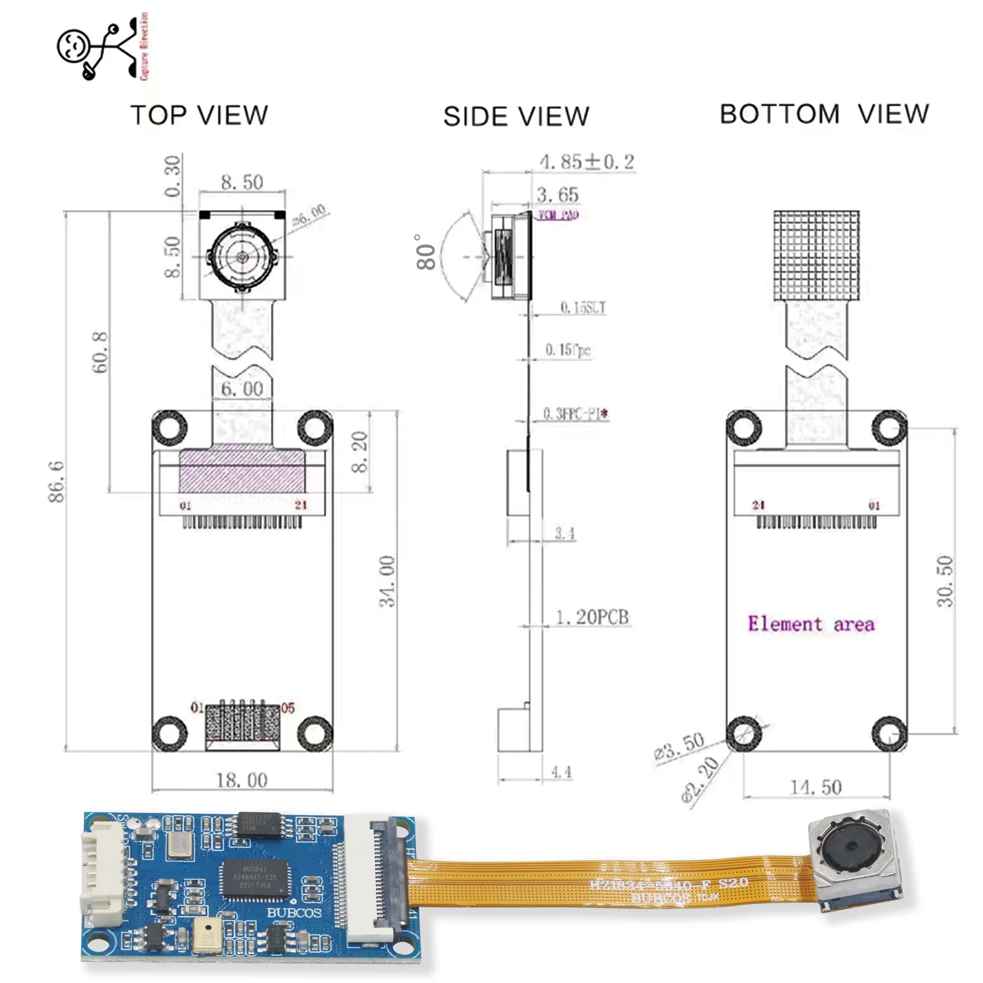 ESP32 4K Camera Module for Raspberry Pi - 5MP UVC Sensor