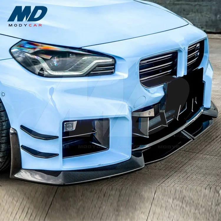 Ta Kd Style Dry Carbon Fiber Front Bumper Canards For 2023-2024 Bmw 2 ...