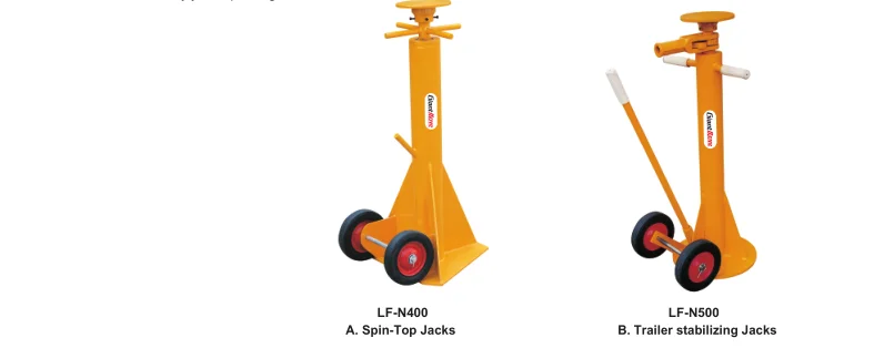 45ton Trailer Stabilizing Jack with 18ton Lifting Capacity