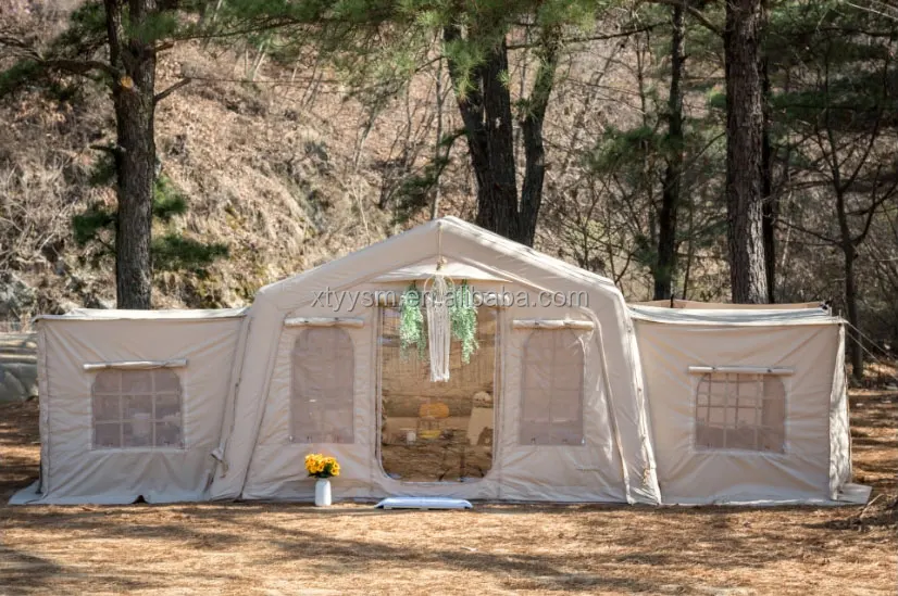 Inflatable Camping Tent Korean Style Outdoor Camping Tent 3 To 4 Person ...