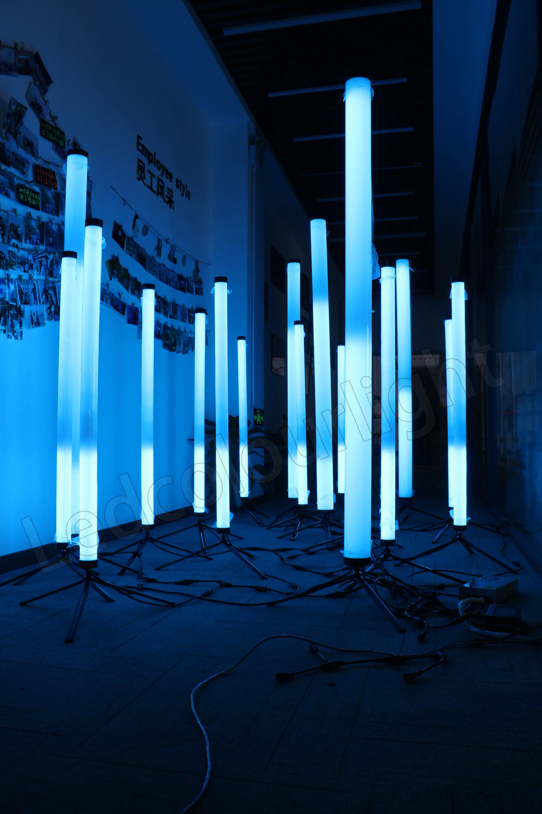 360 Degree LED Tube Light DMX RGB for Stage - 50000hrs