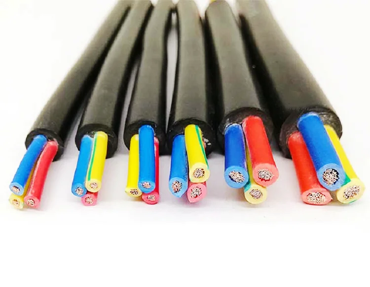 Hot Sale Power Supply Cord Pvc Insulated Copper Rvv Cable RVV Wire 4x1mm2 Electric Power Cable ...