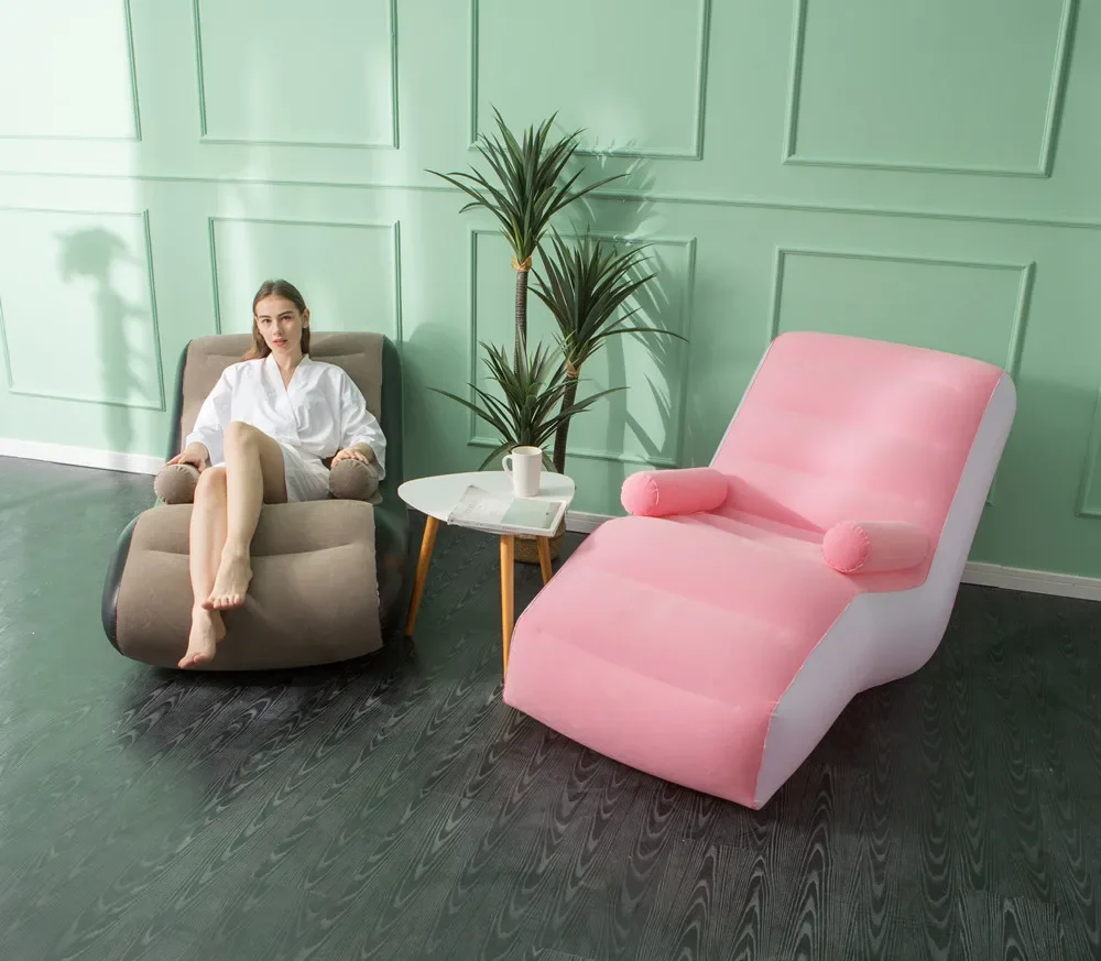 Portable Outdoor Inflatable Recliner Chair Inflatable Sofa for Camping ...