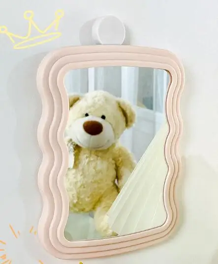 Cream Style Desk Mirror Cute Mirror For Desk Bedroom Tabletop Vanity ...