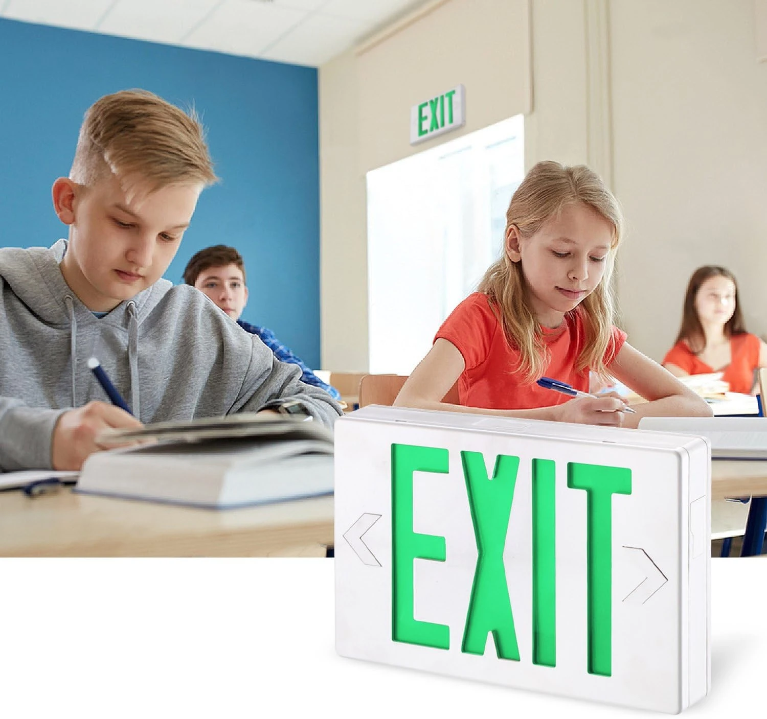 LED Wall Mount Exit Sign Emergency Light| Alibaba.com