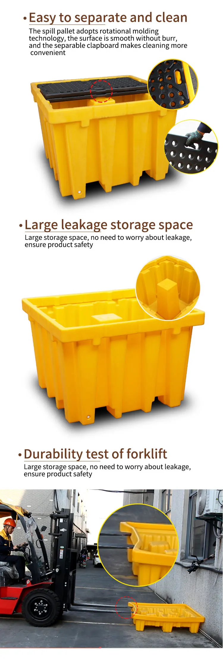 IBC Tank Spill Pallet High Quality Chemical Drum Plastic Pallet ...