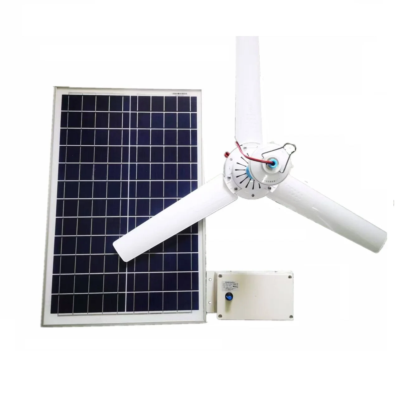 36' solar ceiling fan with solar panel remote control indoor outdoor ...