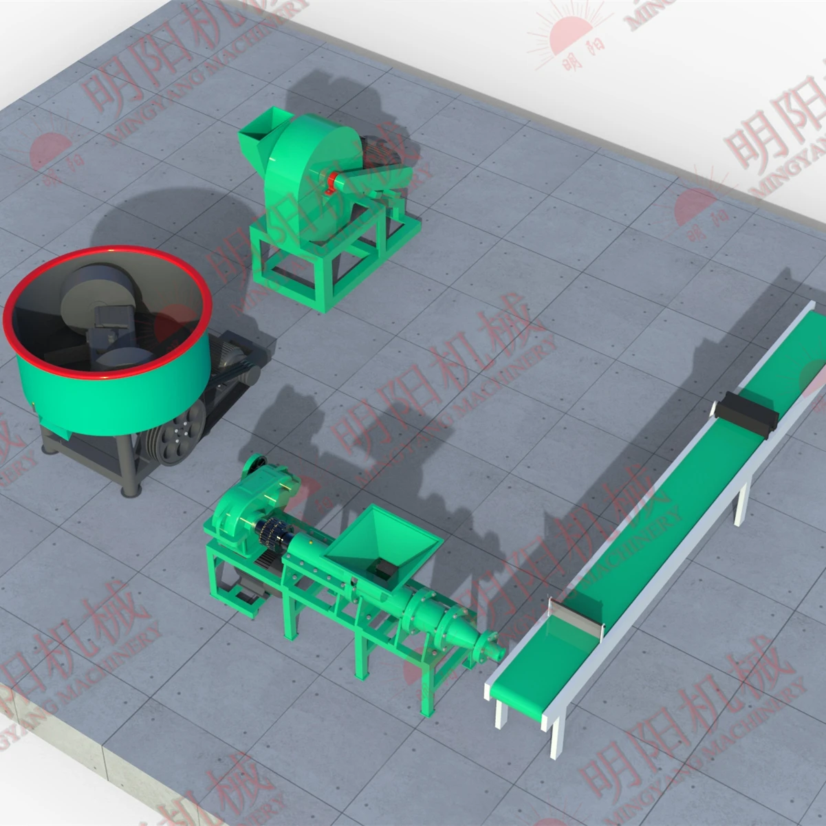 5 Tons/h Coconut Shell Sawdust Coal Powder Dust Briquette Compressed ...