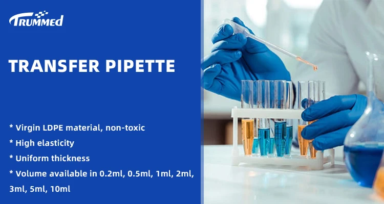 Laboratory Consumable Disposable Plastic Transfer Pipettes Medical Use ...