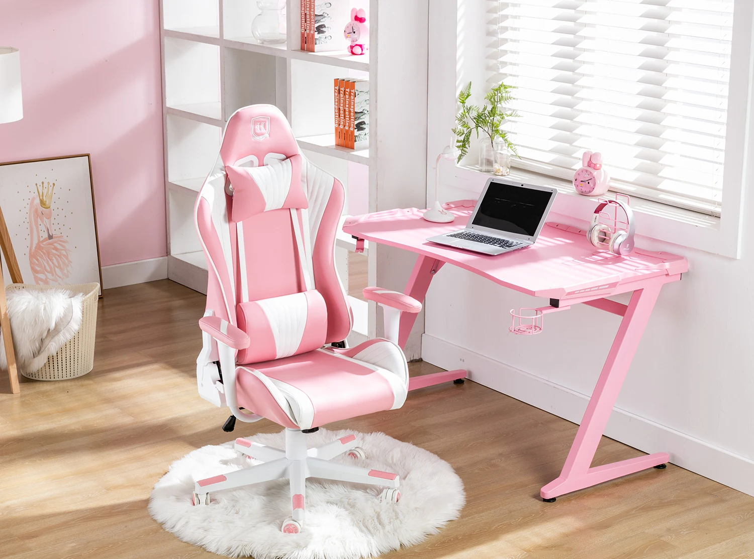 Home Office Z-shaped Computer Gaming Desks With Rgb Lights - Buy Gaming ...