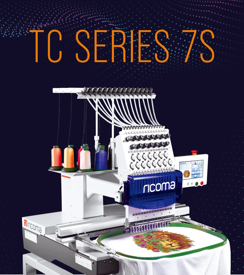 Ricoma Custom Embroidery Machine TC-7S - Single Head