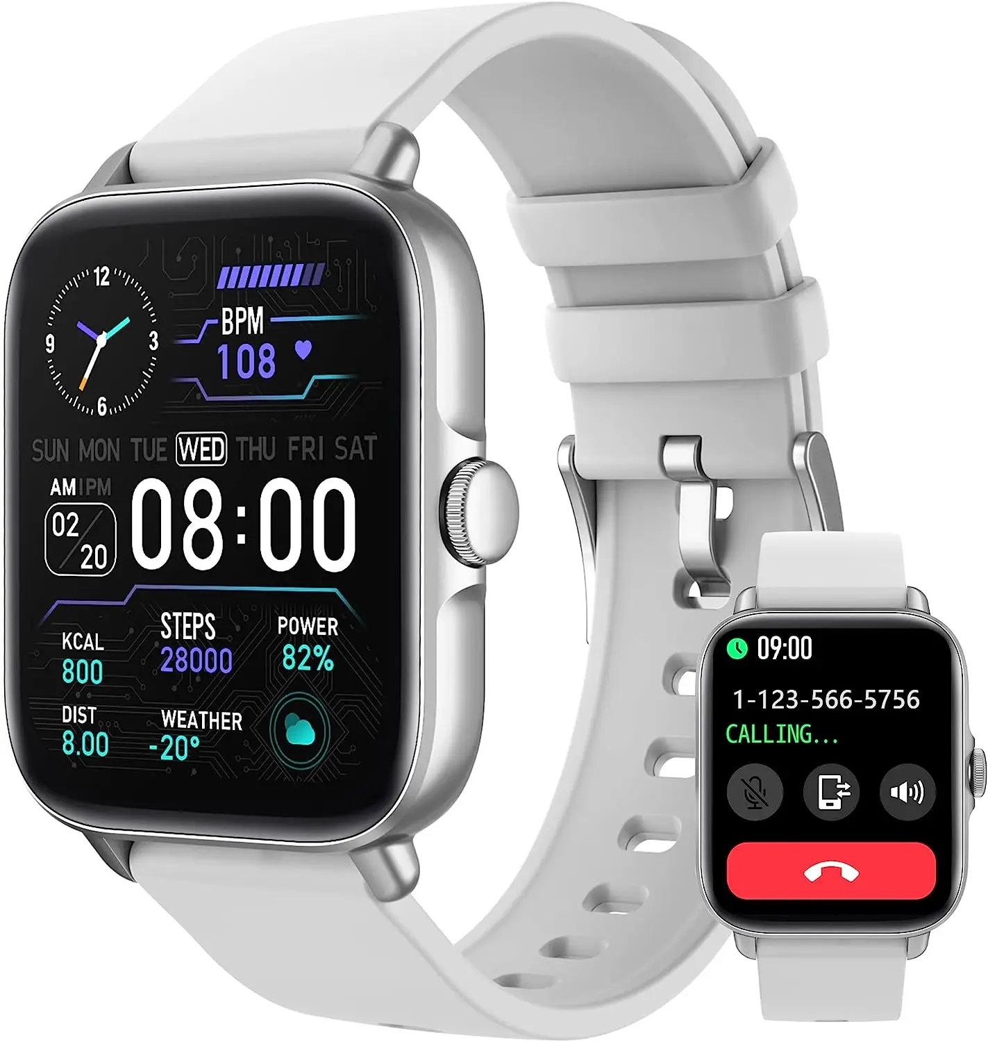 Y22 Smart Watch - Heart Rate, Blood Oxygen & Fitness Tracker