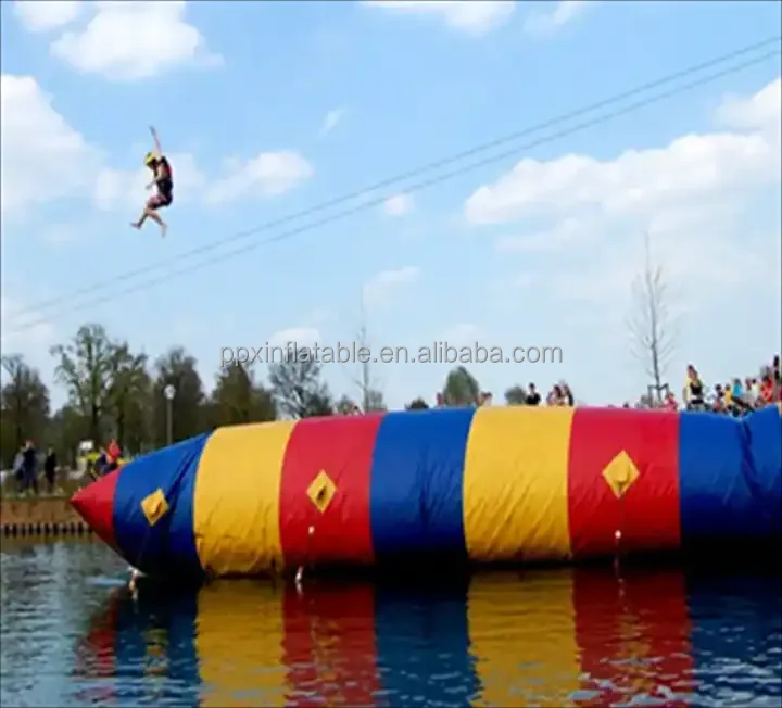 Lake Sport Game PVC Floating Jump Inflatable Jumping Pillow Water ...