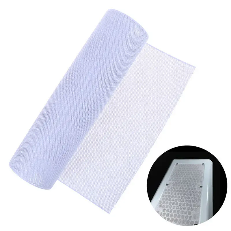 0.5mm Hole White PVC Fan Dust Filter - Cuttable Mesh Cover