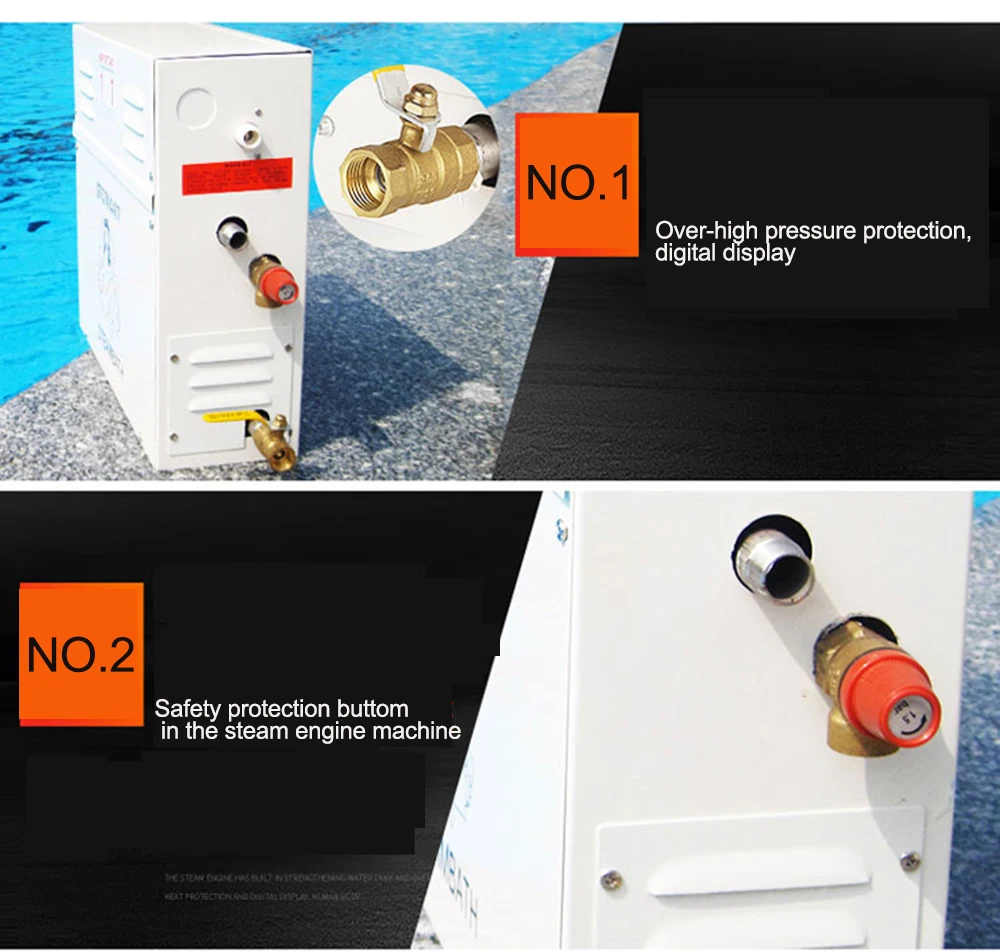 9kw Electric Wet Steam Sauna Generator For Spa & Sauna Rooms - Odm