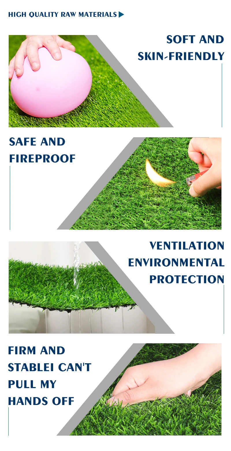 Custom Quality Uv-resistant Green Artificial Turf Carpet Lightweight ...