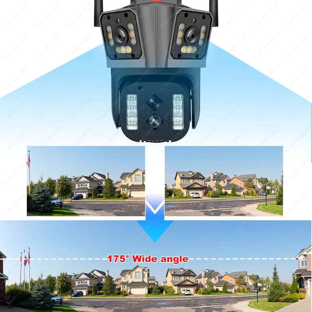 16mp 8k Security Camera Outdoor Wireless Wifi Camera 10x Hybrid Zoom ...