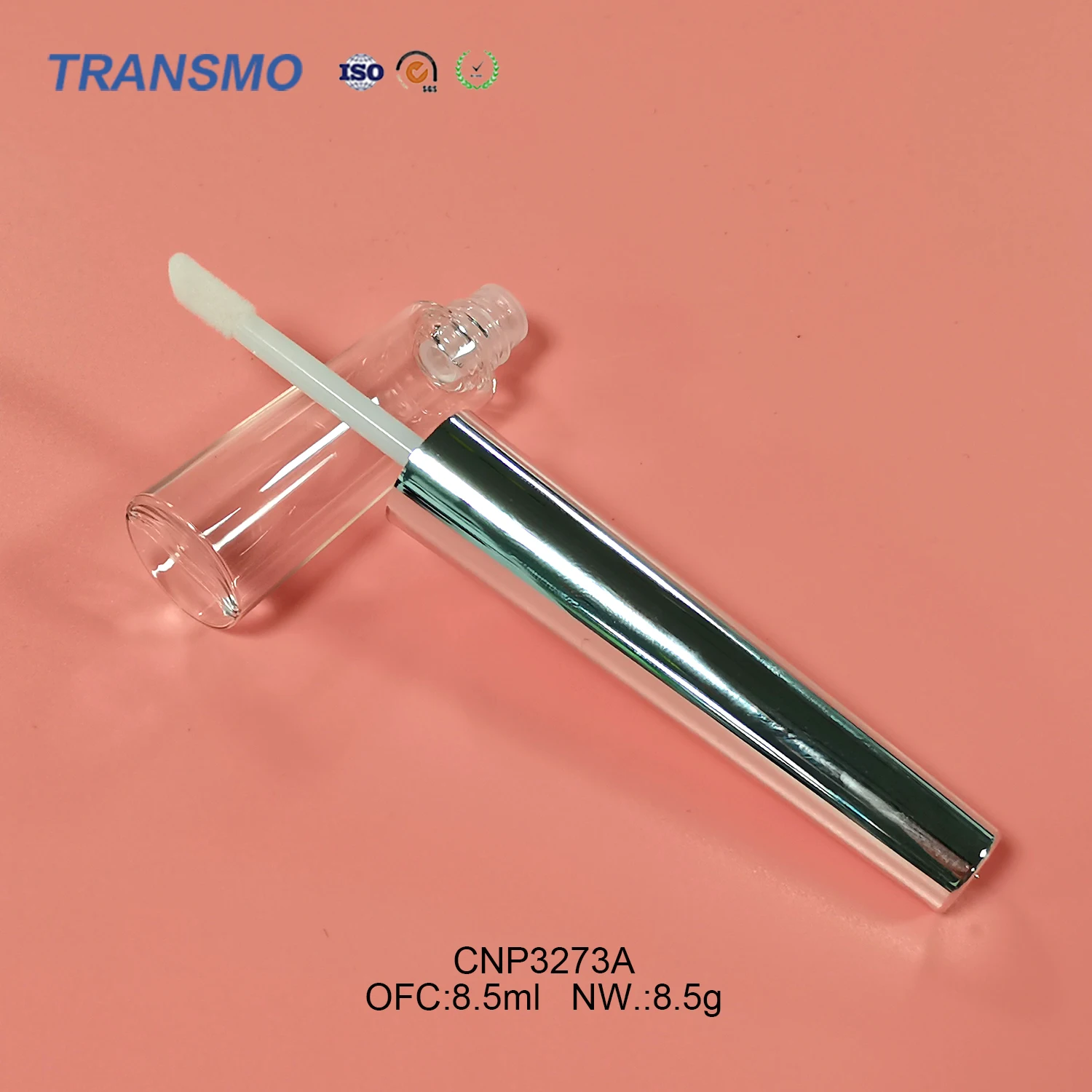 Custom Lip Oil Packaging Plastic Tube Lip Cream Conical Shape 8.5ml Lip ...