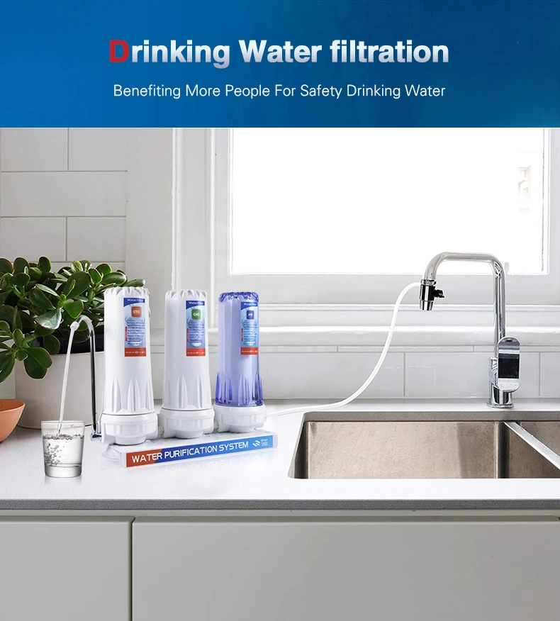 3 Stage Water Filter - Pure It Table Top Filtration System