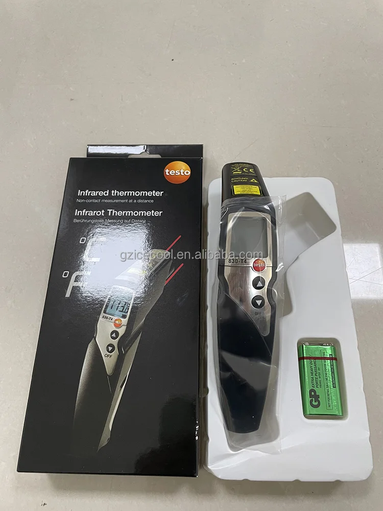 Testo 830-T4 Infrared Thermometer with Fast-Action Probe