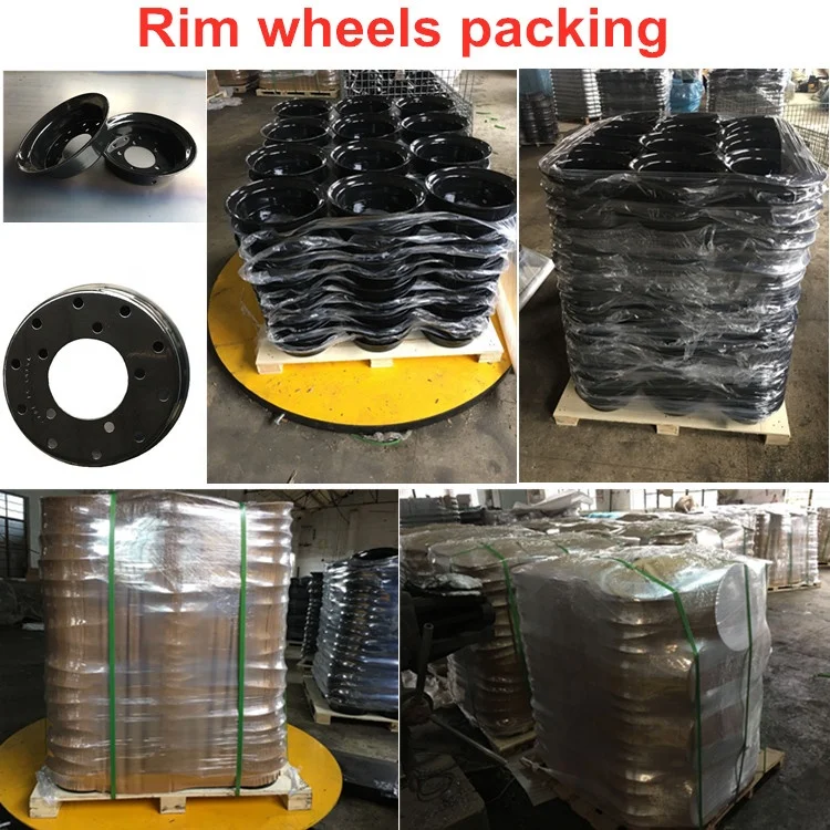 Steel Wheel Industrial Rims 16.5x8.25,16.5x9.75 For Skid Steer Tires 10 ...